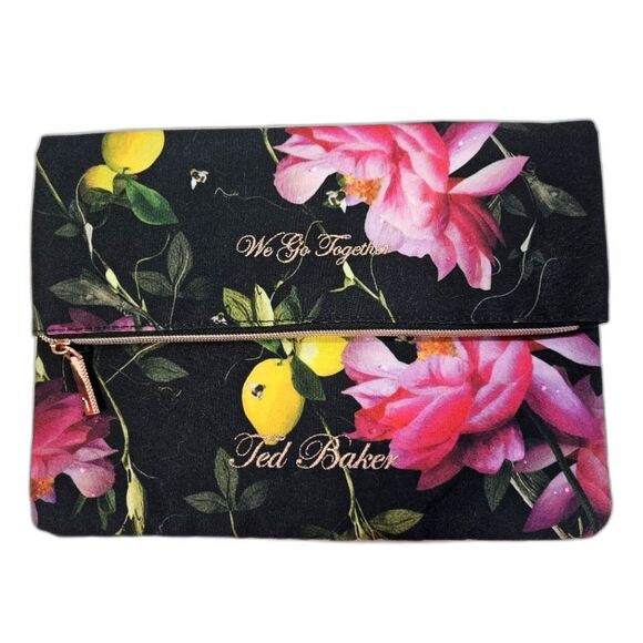 Ted Baker | Bags | Ted Baker Citrus Bloom We Go Together Black Floral ...